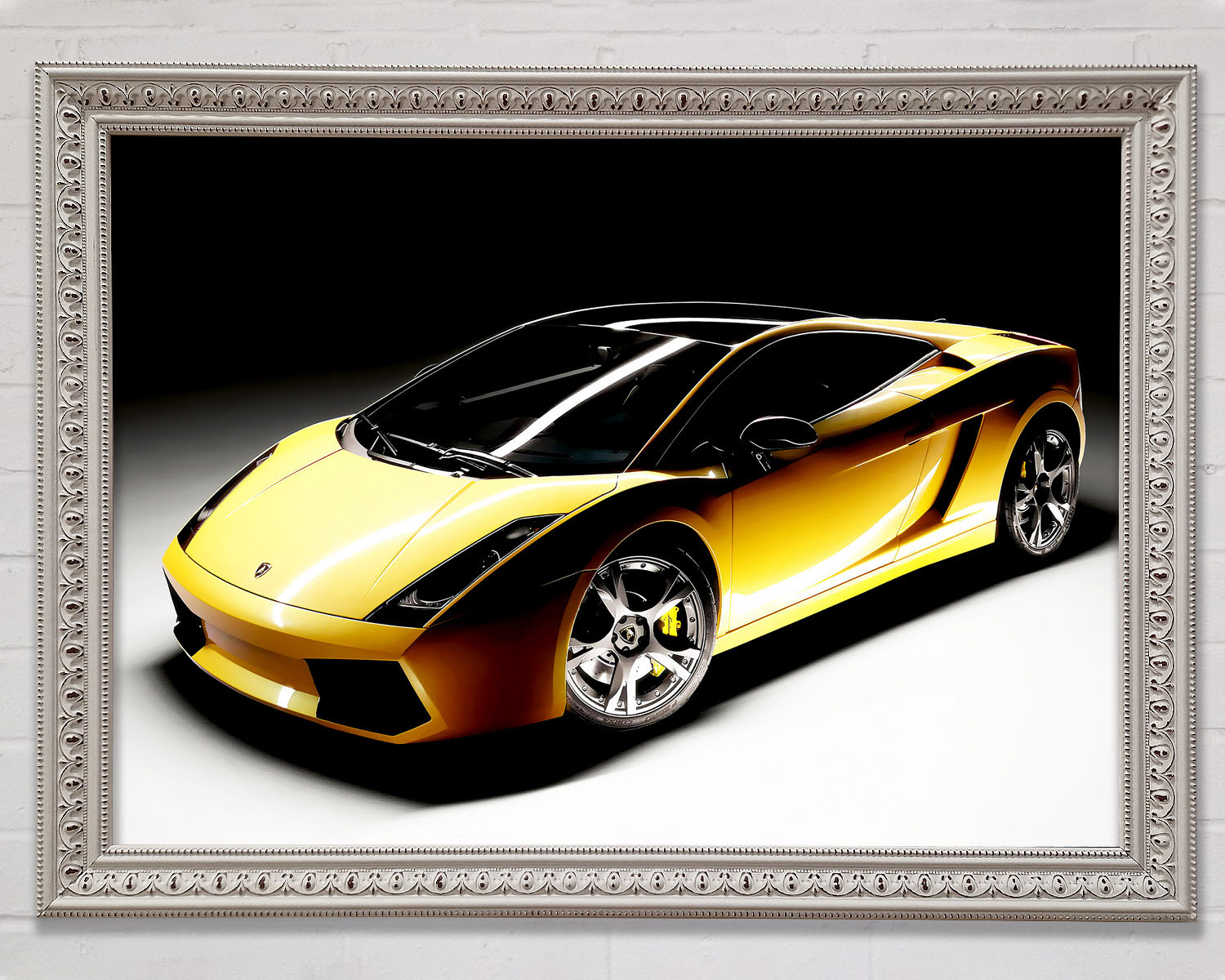 Bright Star Lamborghini Yellow Stunner - Picture Frame Art Prints ...