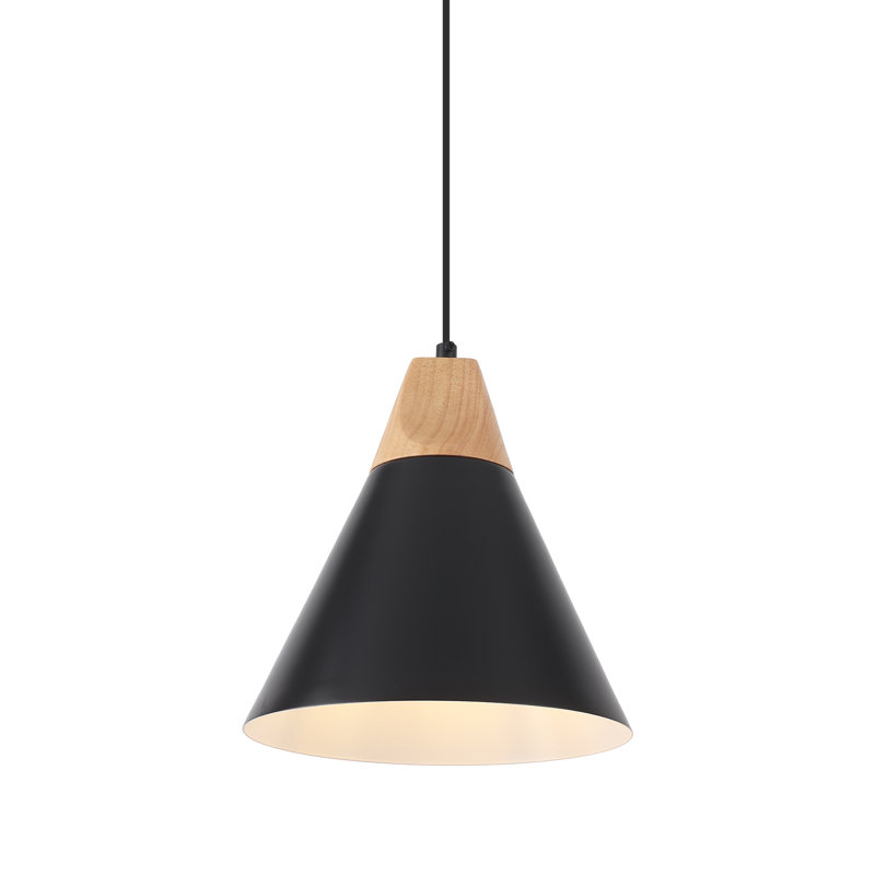 George Oliver Hinsinger 1-Light 9.4“ Wide Single Cone Kitchen Island ...