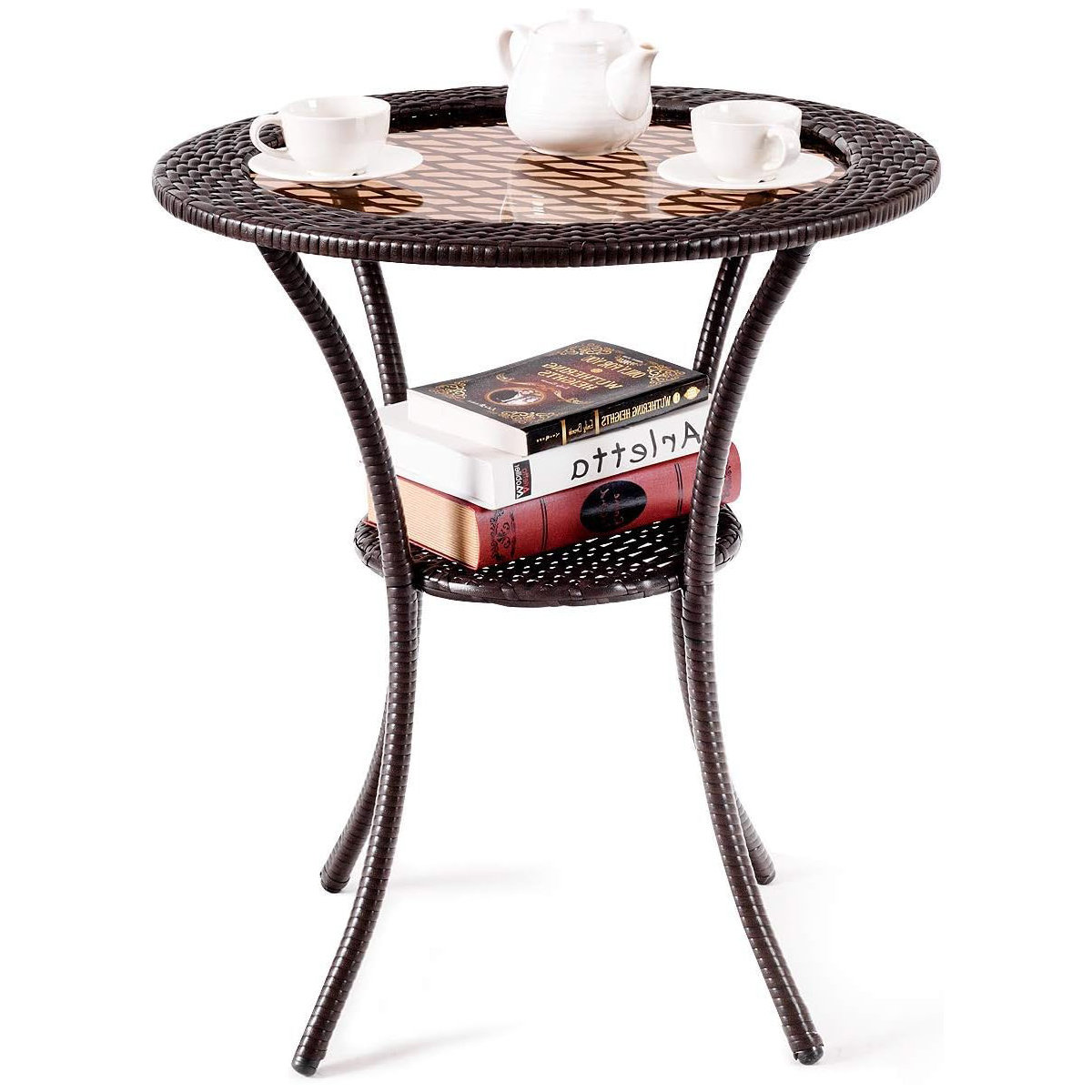 Winston Porter Ruti Round 25'' Outdoor Balcony Table | Wayfair