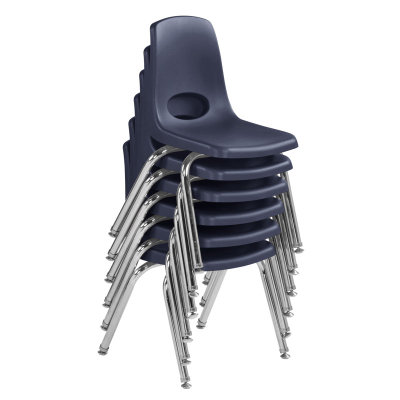 Factory Direct Partners Stacking Classroom Chair ( Set of 6 ) & Reviews ...
