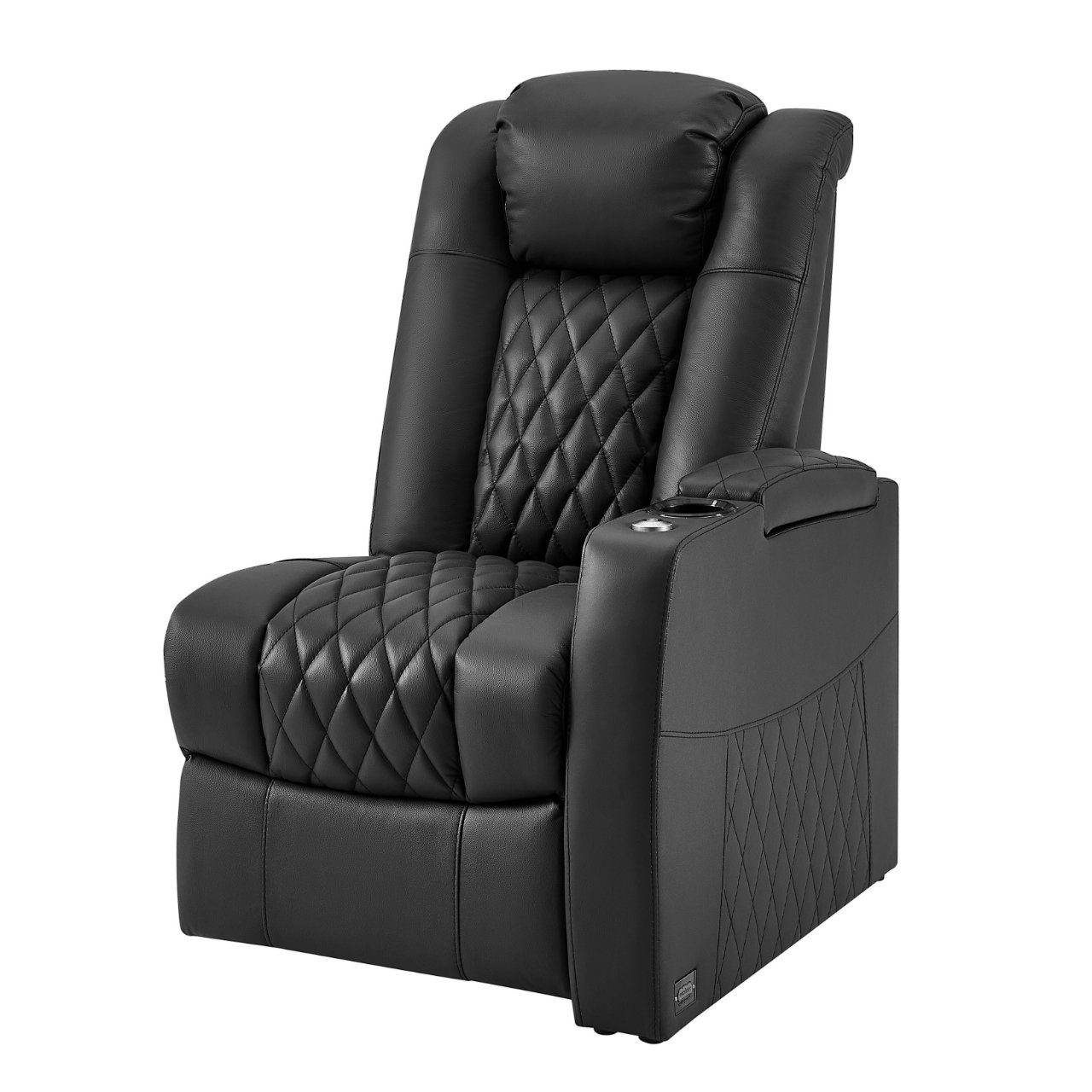 Ebern Designs Leather Home Theater Seating Dual Power Movie Theater ...