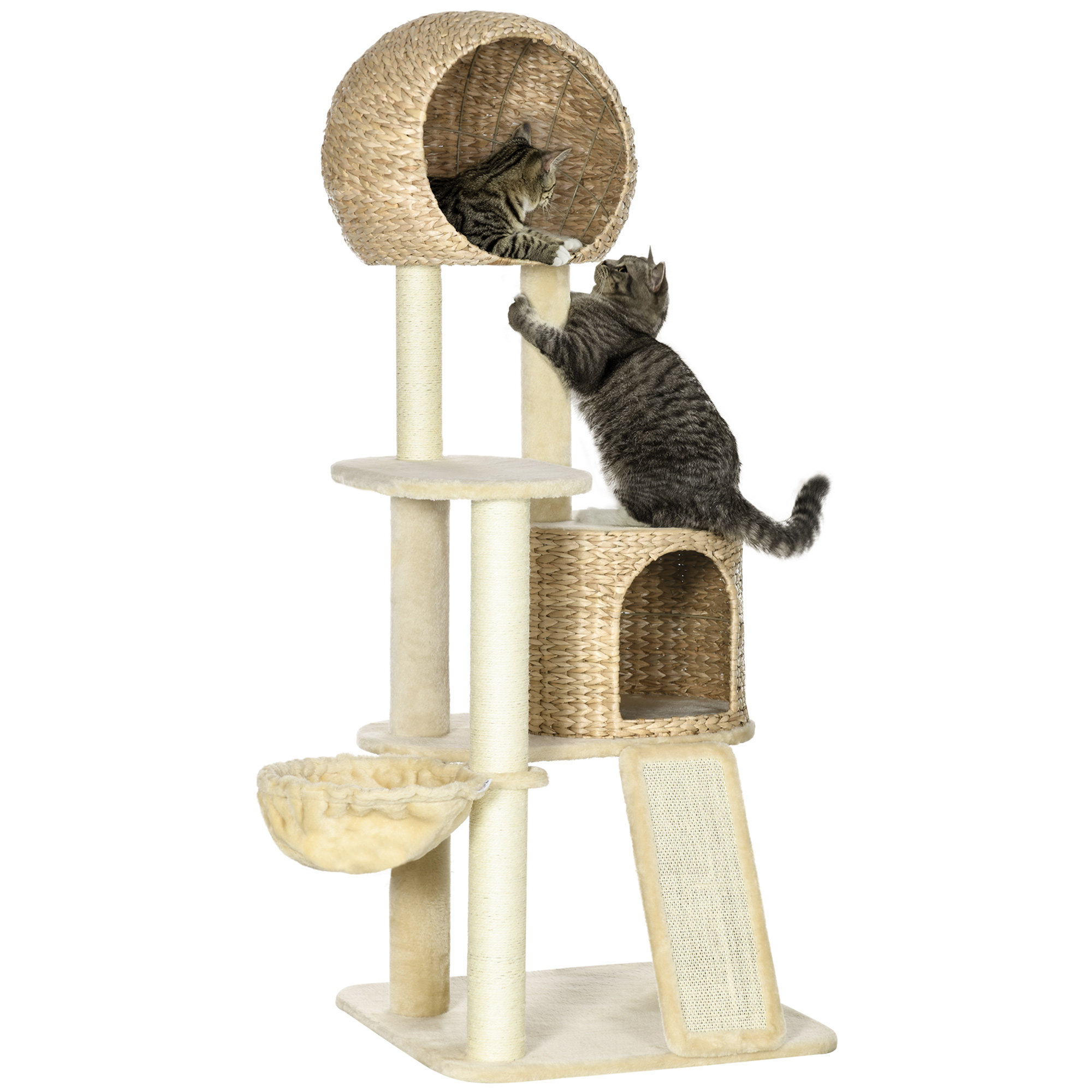 Tucker Murphy Pet™ 59 Inch Cat Tree For Indoor Cats, Cat Tower With Cat ...