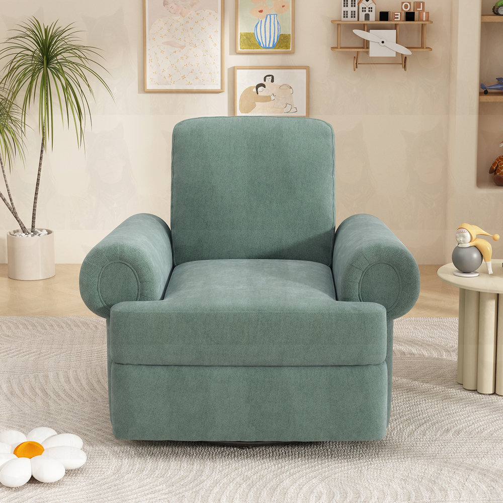 Lark Manor Swivel Recliner Rocker Chair - Wayfair Canada