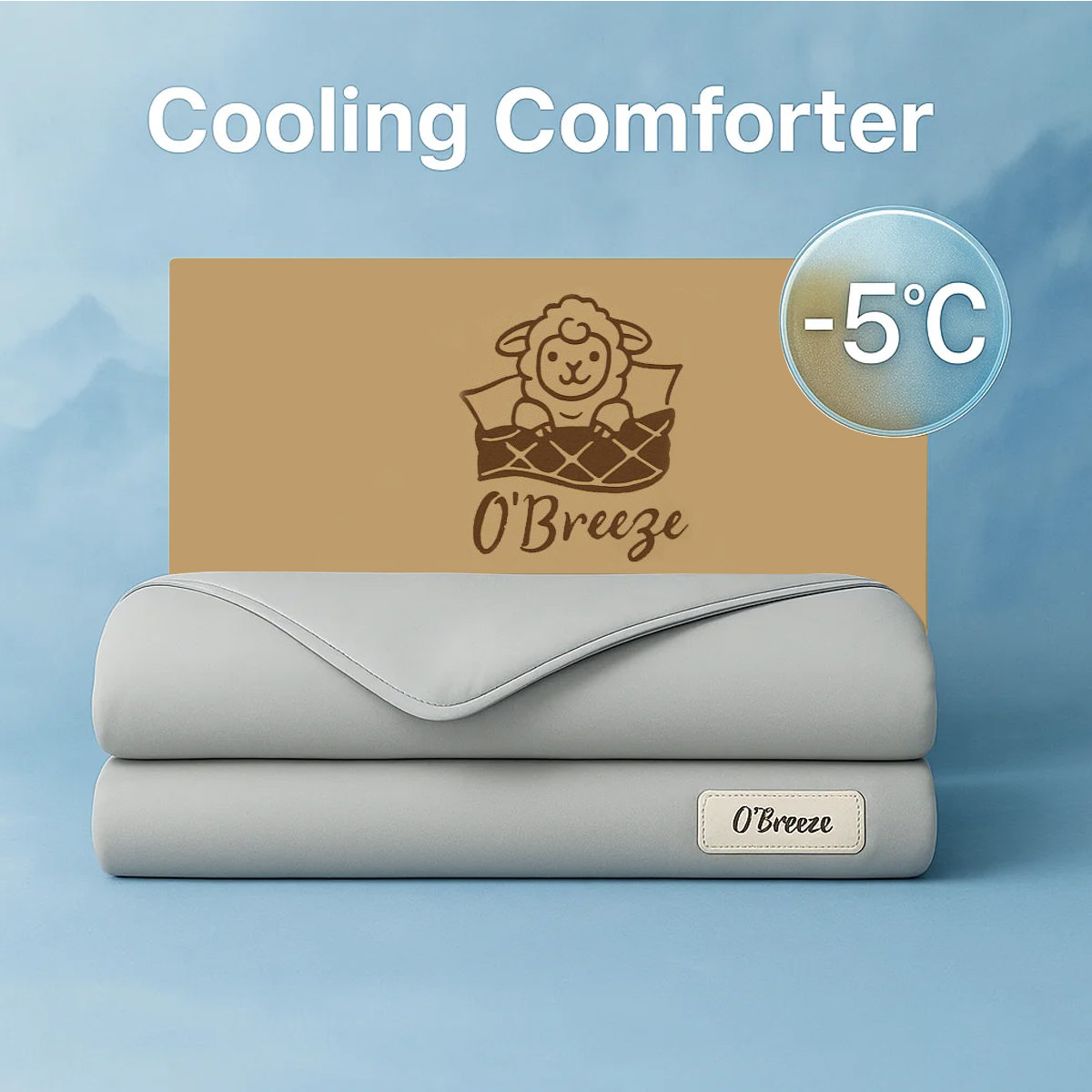 O'Breeze Cooling Comforter – Ultra Soft, Breathable, Lightweight, Hypoallergenic, All-Season ...