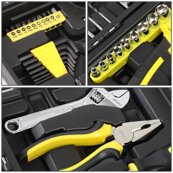 DNA Motoring 11" Portable Household Hand Tool Box & Reviews | Wayfair
