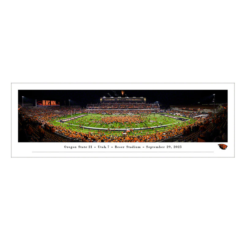 Ebern Designs Oregon State Football Panoramic Print on Paper | Wayfair