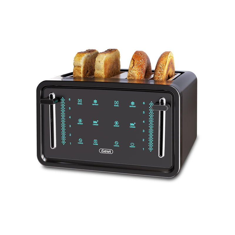 Gevi Household Gevi 4 Slice Toaster With LED Touchscreen – Dual Control ...