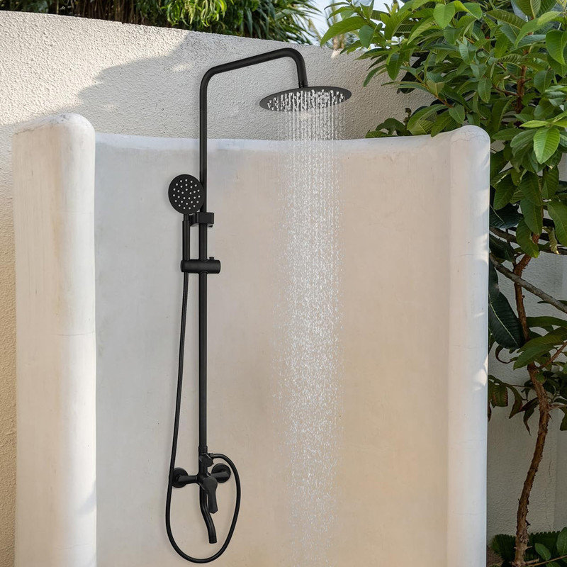 Kovity Ensemble de douche mural 8 fonctions pour douche à pluie 3 ...