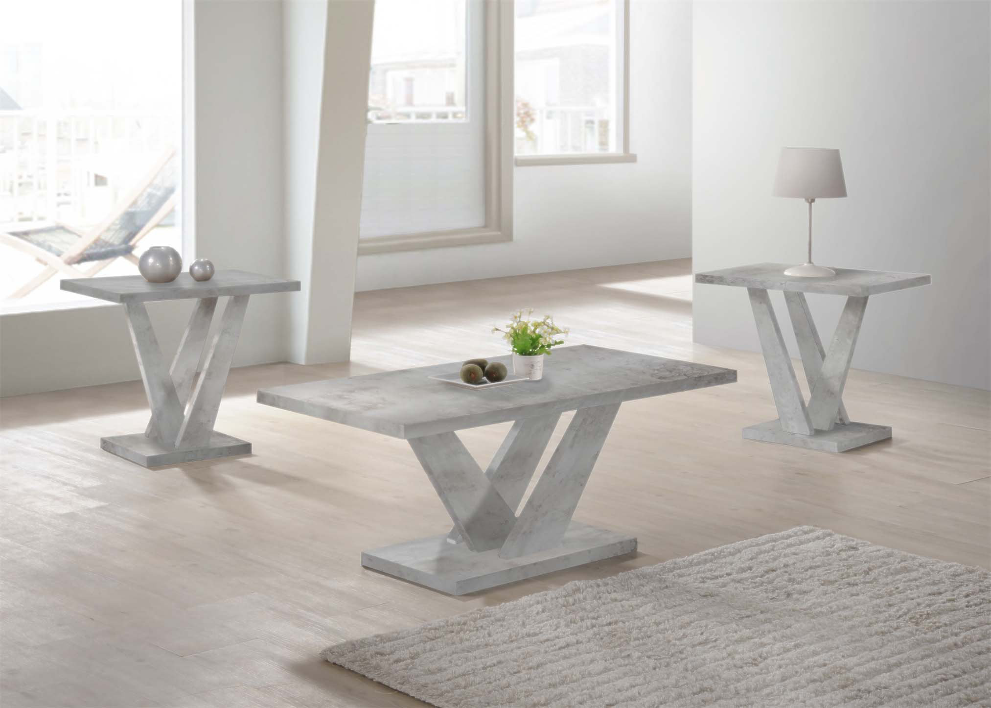 Latitude Run® Contemporary 3PC Coffee Table Set With Rectangular And ...