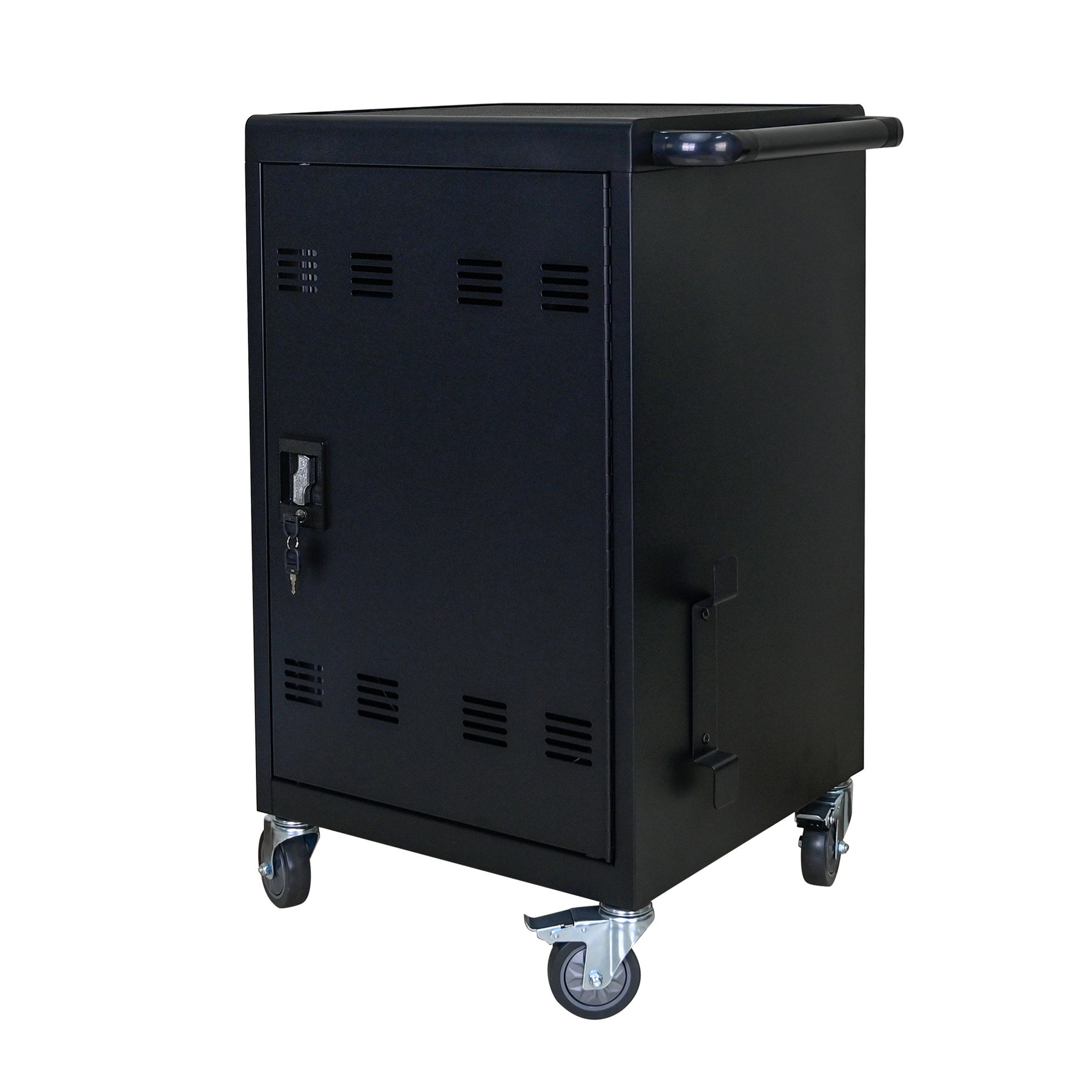 Brayden Studio® Lockable Charging Trolley For 30 Devices, Cable Managed ...