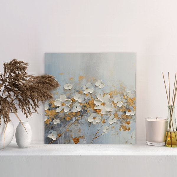 Red Barrel Studio® Luxe Floral I Transitional Flowers On Canvas Print ...