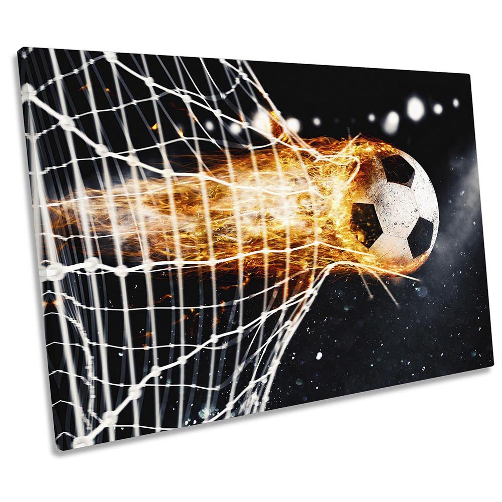 Ebern Designs Football Goal Soccer Picture Wrapped Canvas Art Prints ...