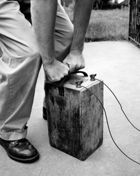 Latitude Run® Low Section View Of A Man Detonating Explosives Poster ...