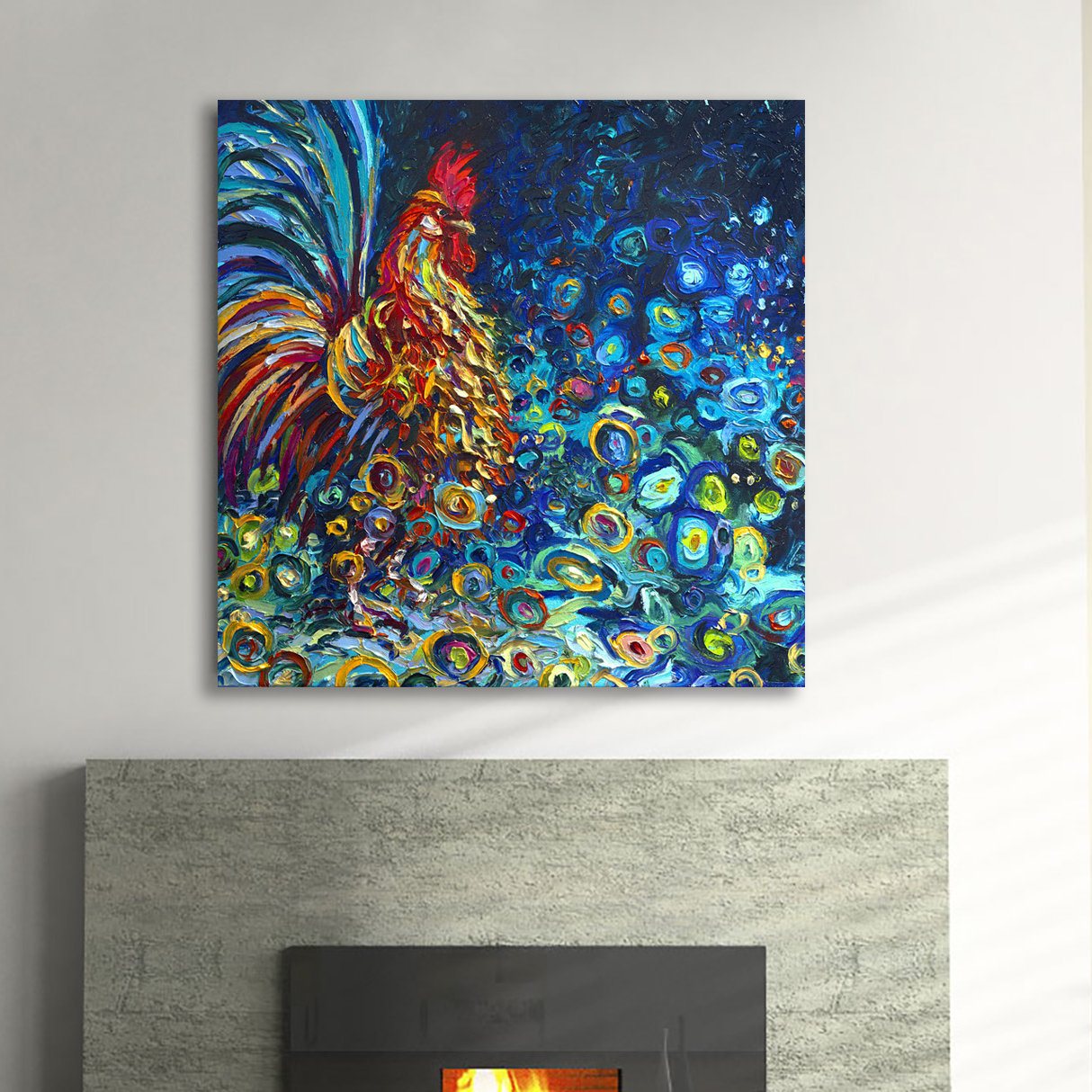 Jaxson Rea 'Kikeriki' by Iris Scott Painting Print on Wrapped Canvas ...