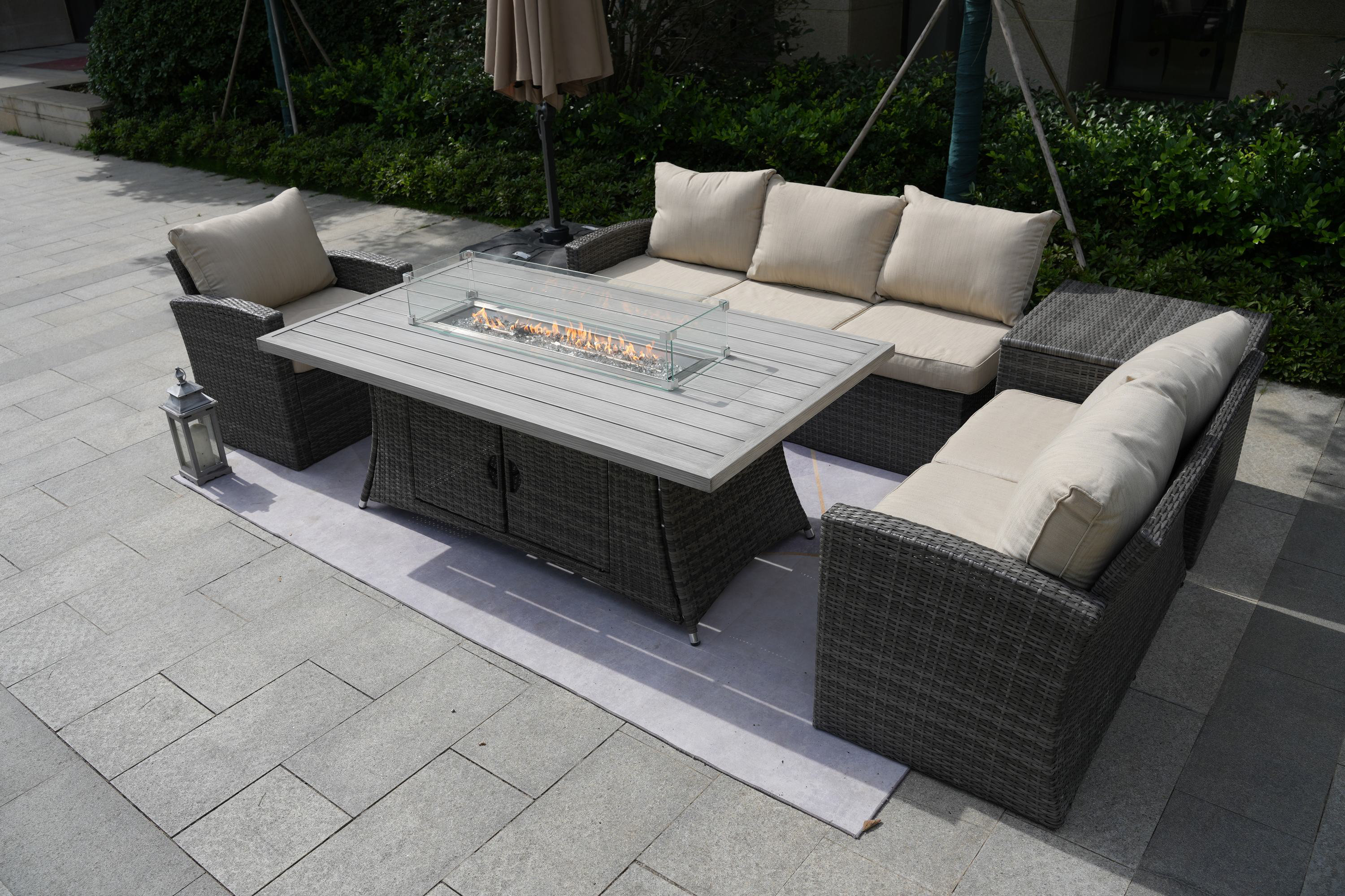 Lark Manor™ Ursula Wicker/Rattan 6 - Person Seating Group With Cushions ...