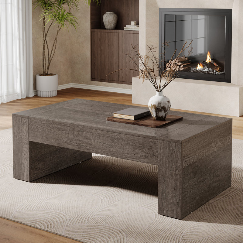 Ebern Designs 51-Inch Coffee Table Rectangle Cocktail Tea Table For ...