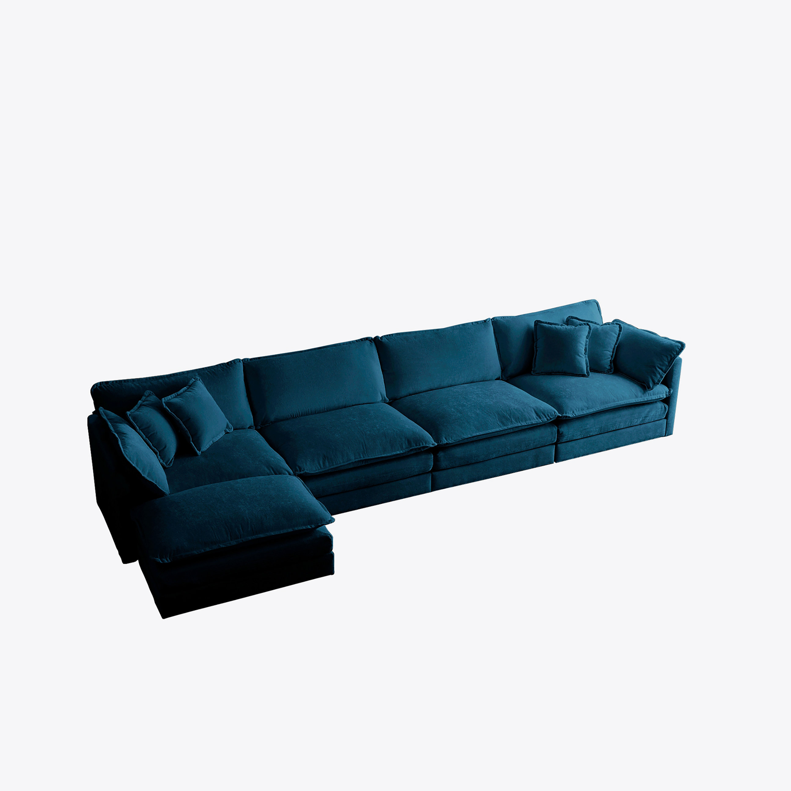 Latitude Run® Modular Sectional Sofa, U Shaped Couch 5 Seater ...