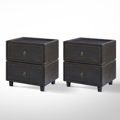 Breakwater Bay Aivery 2 - Drawer Solid Wood Modular Storage Drawers ...