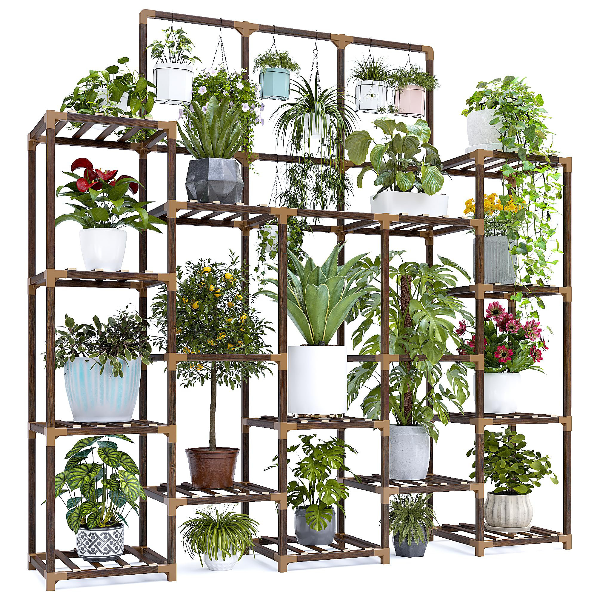 Arlmont & Co. Upgrade Plant Stand Indoor Tall Plant Stands Outdoor With ...