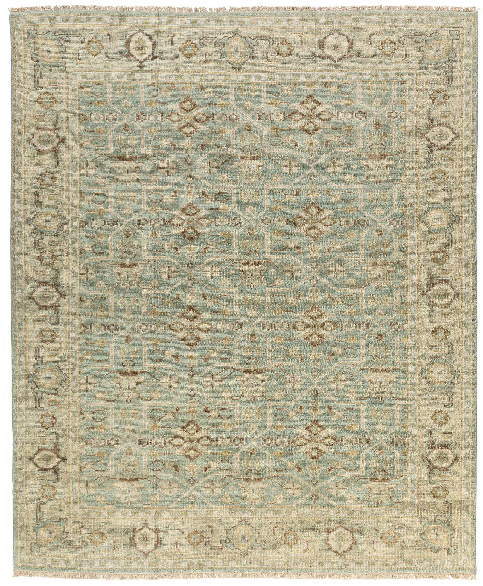 Tufenkian Rock My Classics Persian Lattice Seafoam Area Rug | Perigold