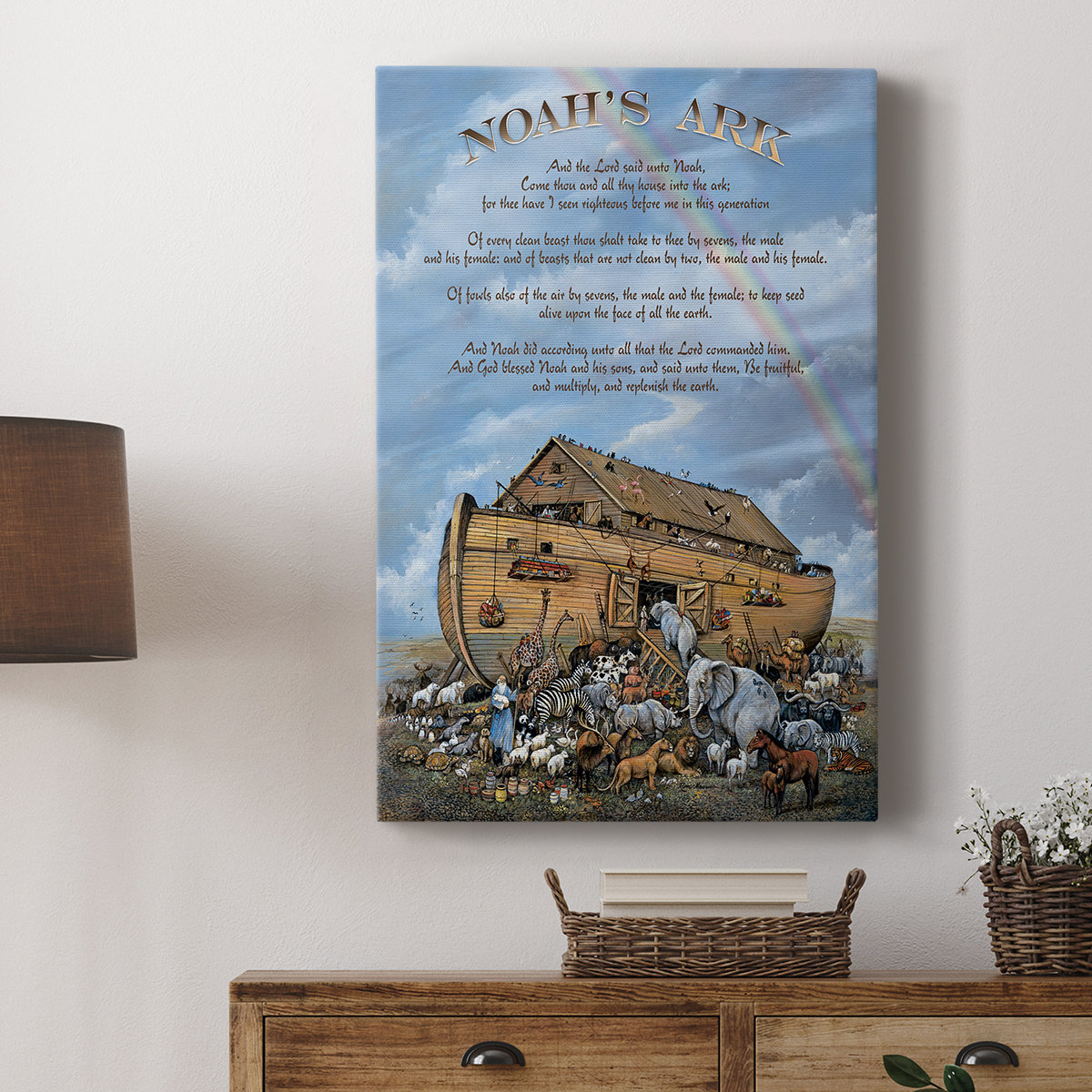 Trinx Noah's Ark Genesis -Gallery Wrapped Cavas | Wayfair