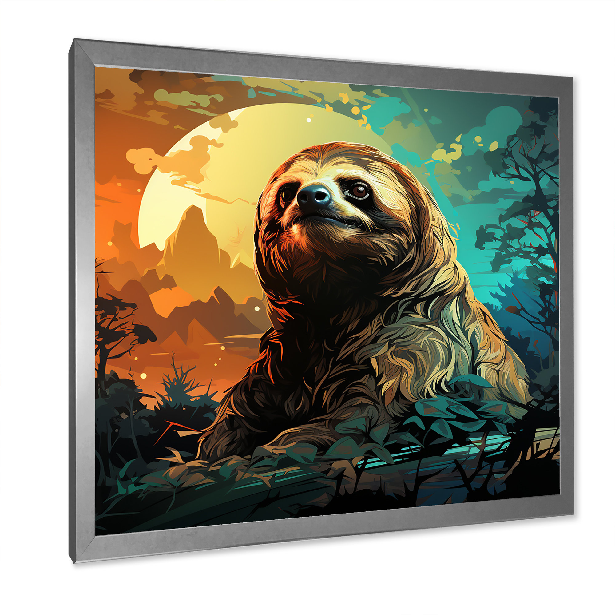Millwood Pines The Serenity Of Sloth At Sunset III - Sloth Wall Art ...