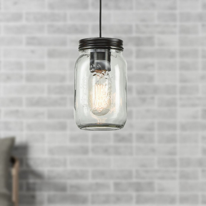 Gracie Oaks Dellinger 1 - Light Single Pendant & Reviews | Wayfair