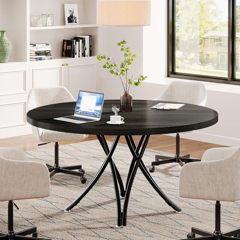 17 Stories 47" Round Conference Table For 4 & Reviews | Wayfair