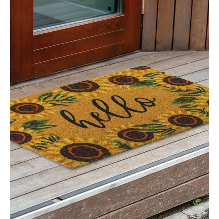Regal Art & Gift Doormat Coir - Sunflower - Wayfair Canada