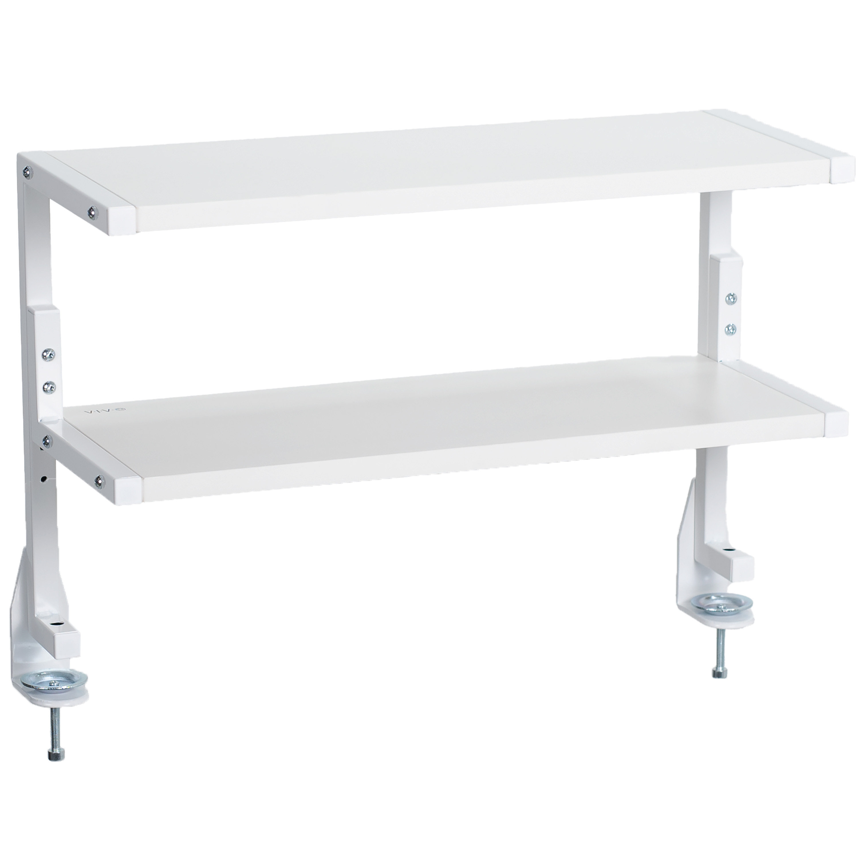Vivo Clamp-On 24" Above Or Below Desk 2-Tier Shelving Unit, Desk ...