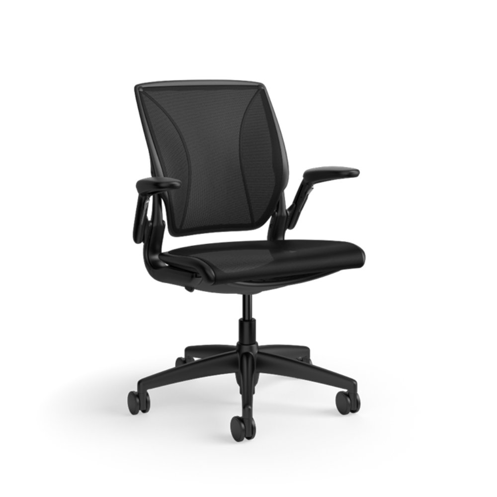 Humanscale World LM, Black Ergonomic Task Chair with Poppy Seed ...