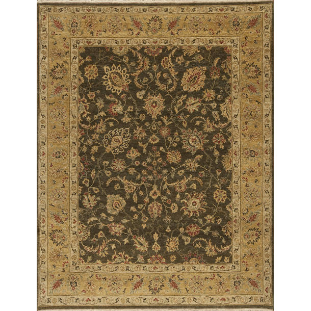 Samad Rugs Sovereign Hand-Knotted Wool Oriental Area Rug in Cream/Camel ...