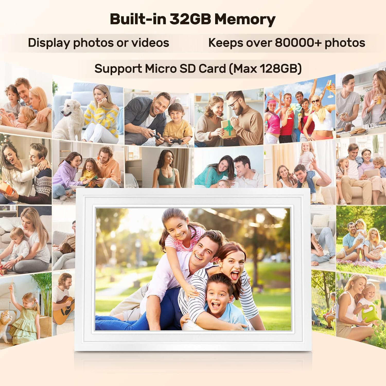 Latitude Run® 10.1-inch Wifi Digital Photo Frame, 1280x800 Hd Ips ...