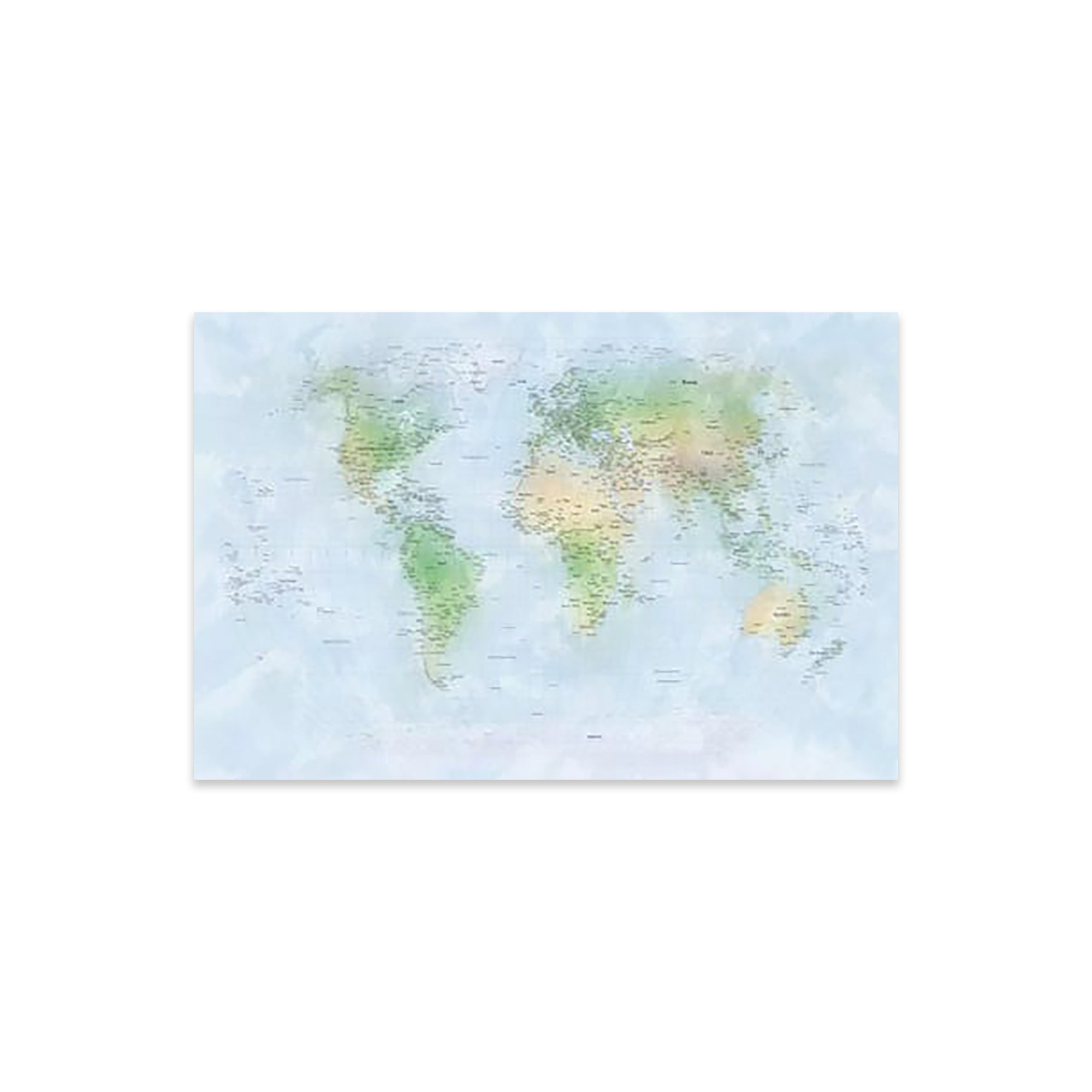 Breakwater Bay World Map III Print On Acrylic Glass - Wayfair Canada