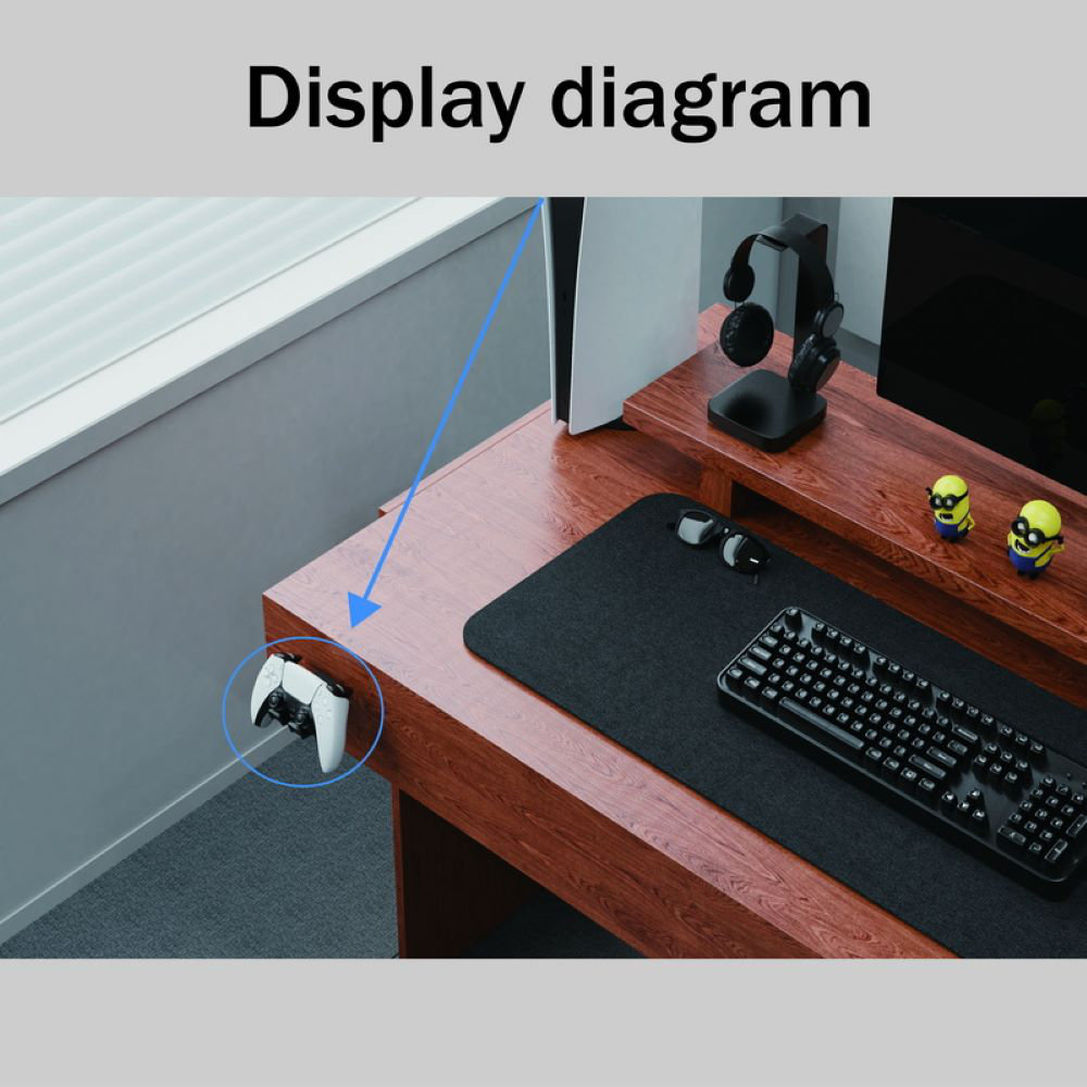 Zeki Shoggy 2 Pc Universal Wall Mount Controller And Headset Holder For ...