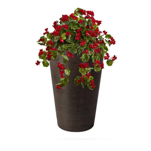 Charlton Home® Miley Tall Round Taper Pot Planter & Reviews | Wayfair