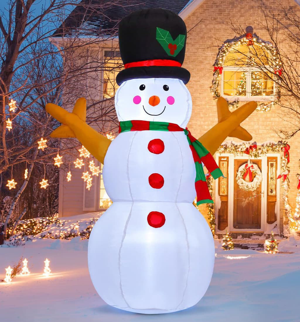 The Holiday Aisle® 2024 5 FT Christmas Snowman Inflatable - Outdoor ...