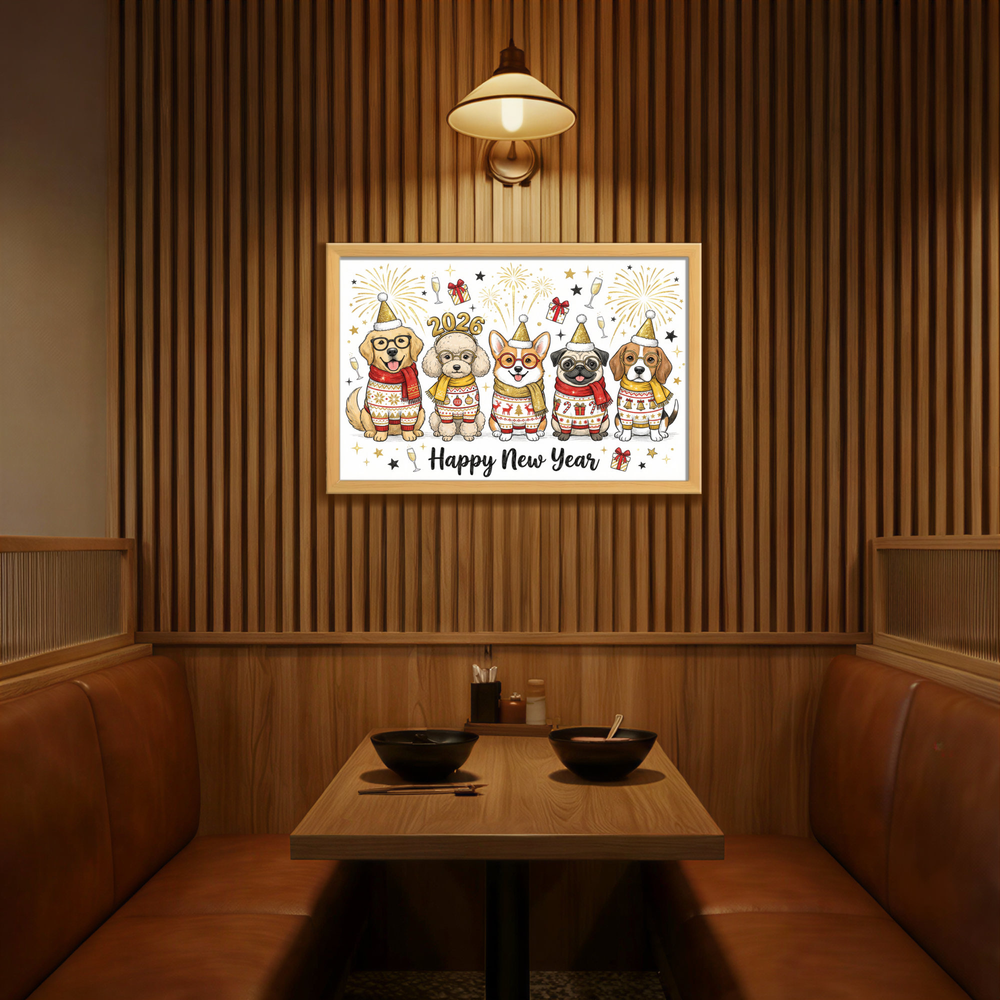 Mercer41 Animals Cute Dogs In Sweaters Celebrate New Year | Wayfair