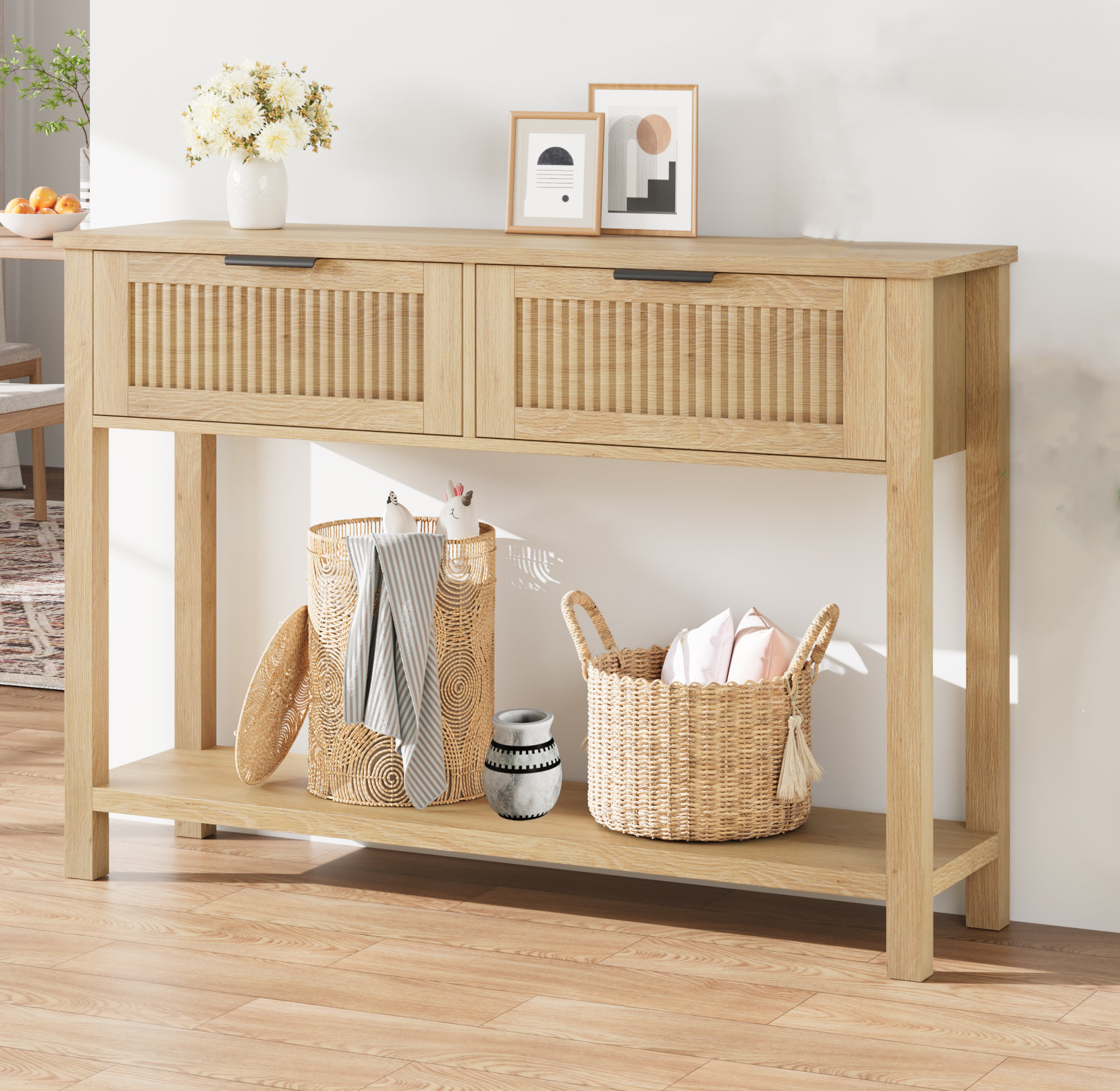Gracie Oaks Modern Minimalist Three Storey Foyer Table - Wayfair Canada