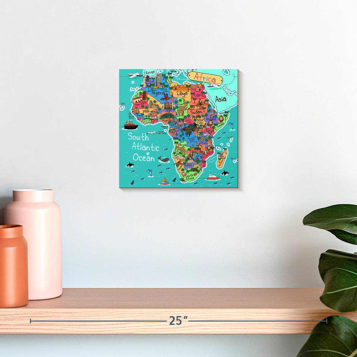 Breakwater Bay Aliaz Africa Tourist Map | Wayfair