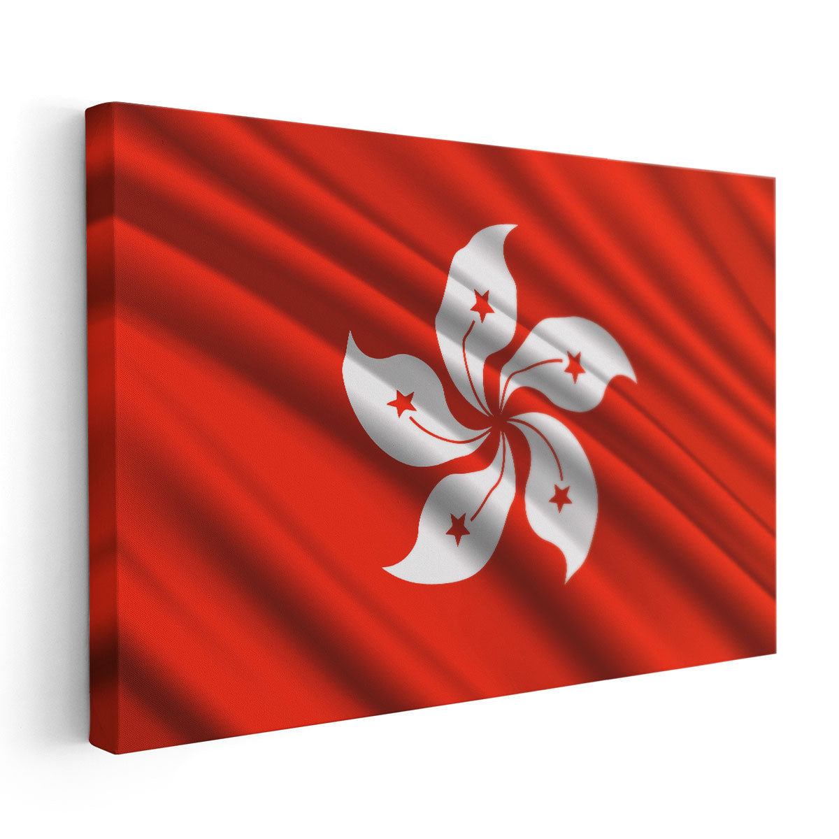 Ivy Bronx Hong Kong Flag Waving - Canvas Print Wall Art | Wayfair
