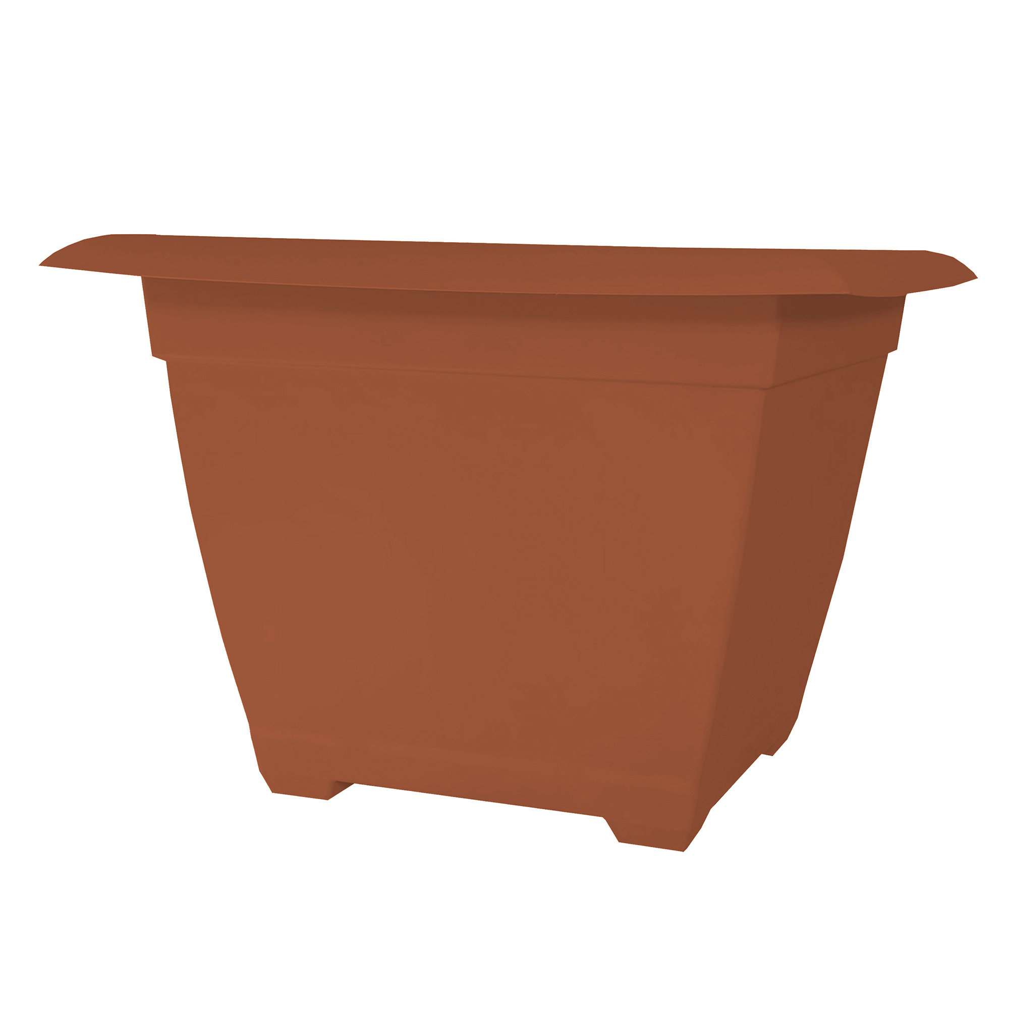 Winston Porter Bloem: Dayton Square Deck Planter: 15" - Terra Cotta ...