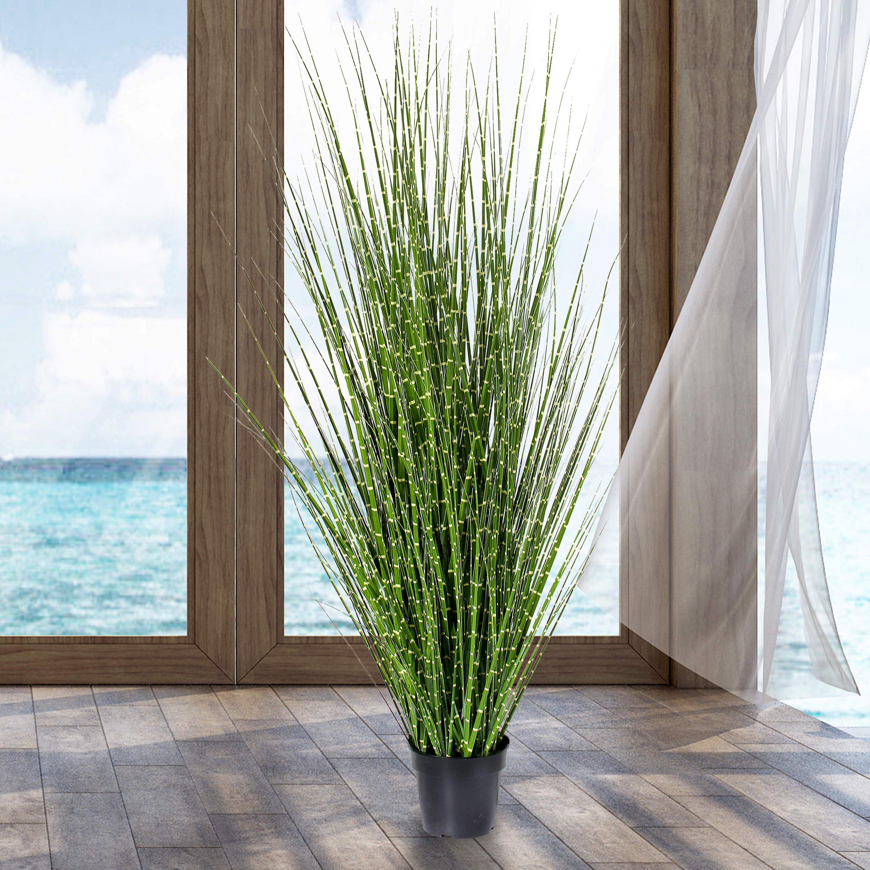 Primrue Artificial Onion Zebra Grass in Starter Pot & Reviews - Wayfair ...