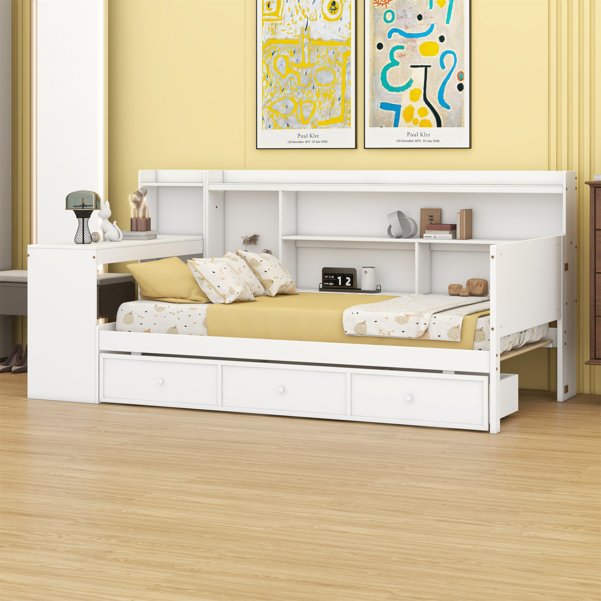 Red Barrel Studio Daybed With 3 Drawers,USB Ports And Desk - Wayfair Canada