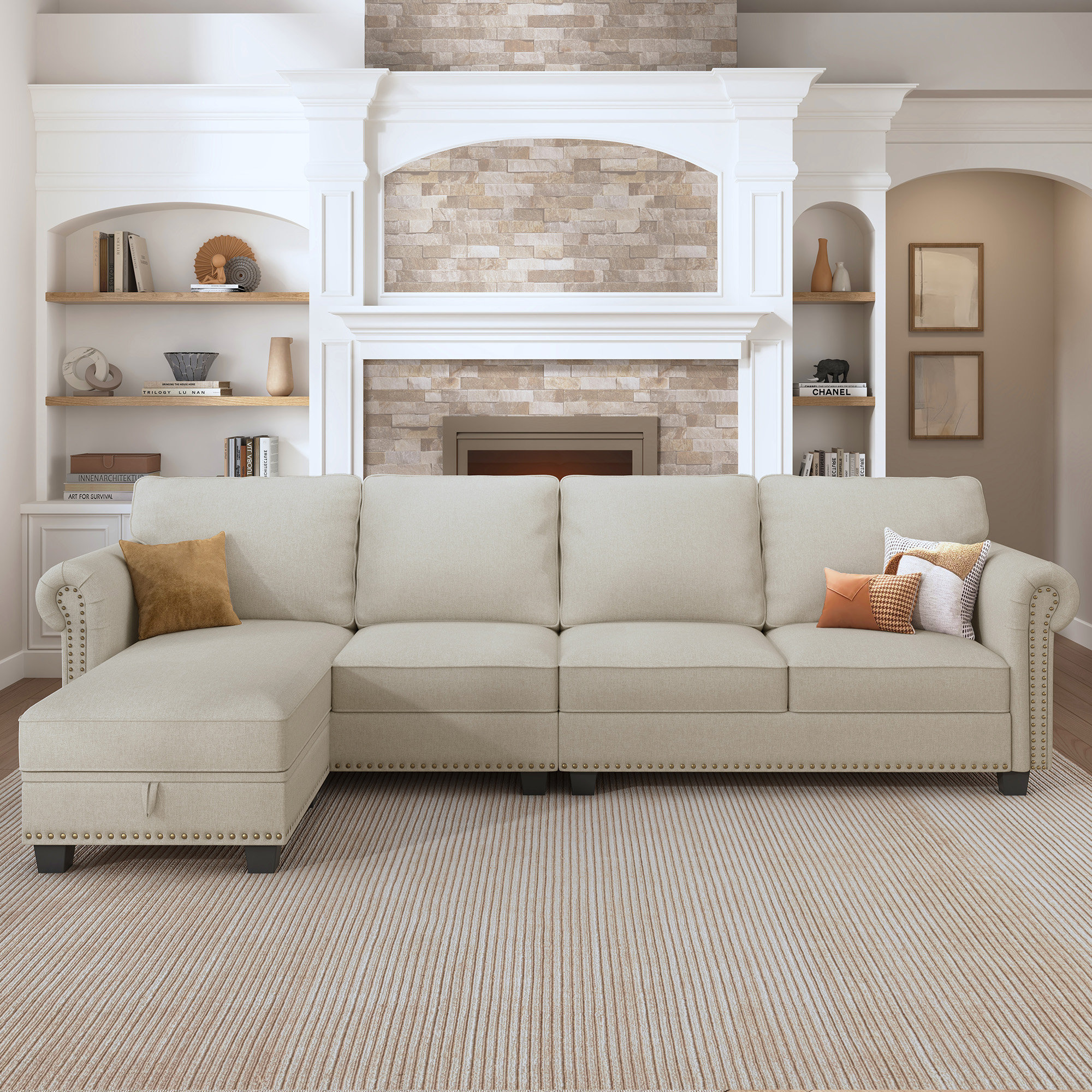 HONBAY L-shaped Couch Reversible Sectional Sofa With Chaise - Wayfair ...