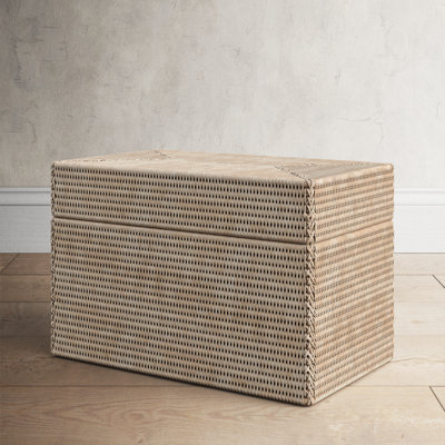 Birch Lane™ Lancaster Wicker Trunk & Reviews | Wayfair