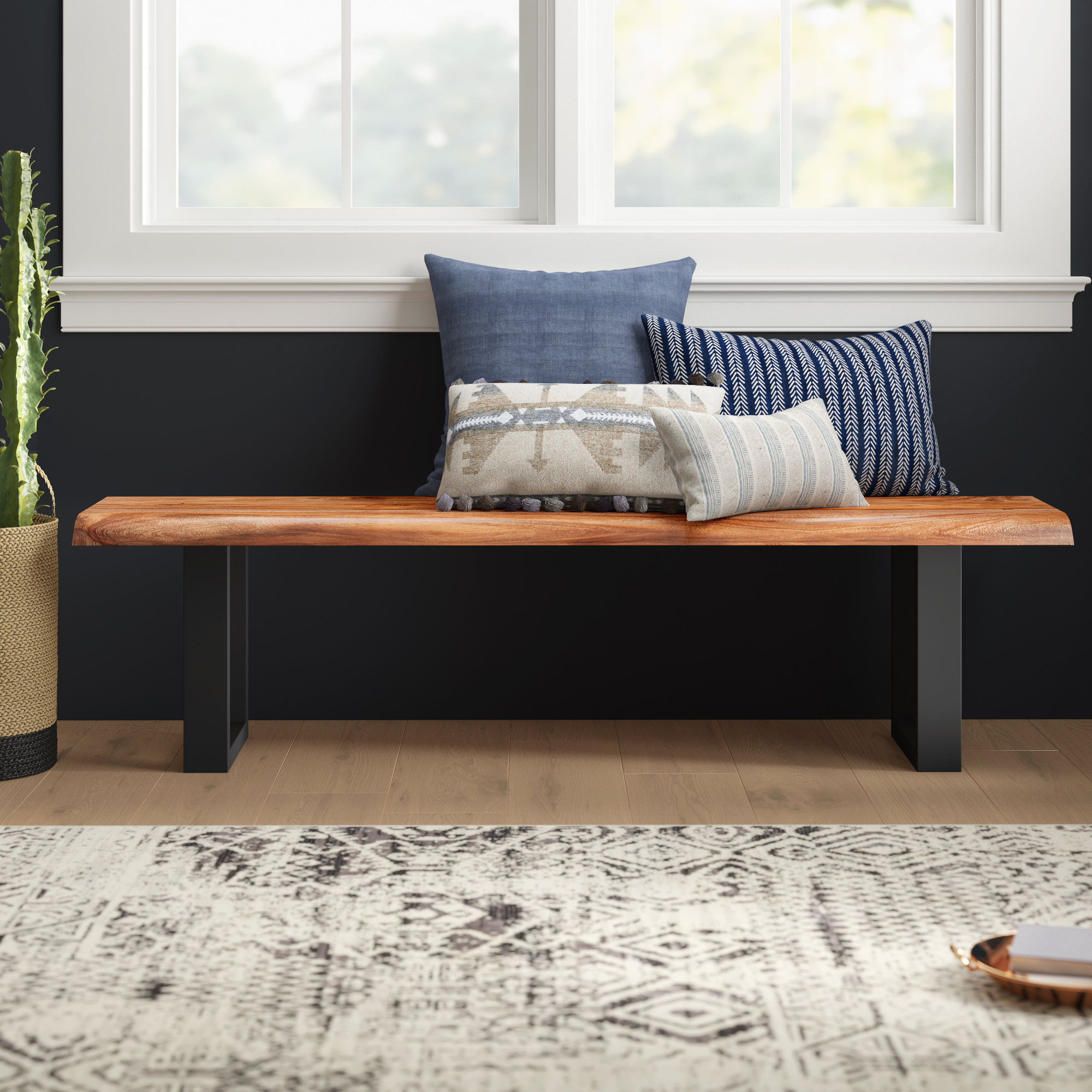 Union Rustic Aanav Wood Bench & Reviews - Wayfair Canada