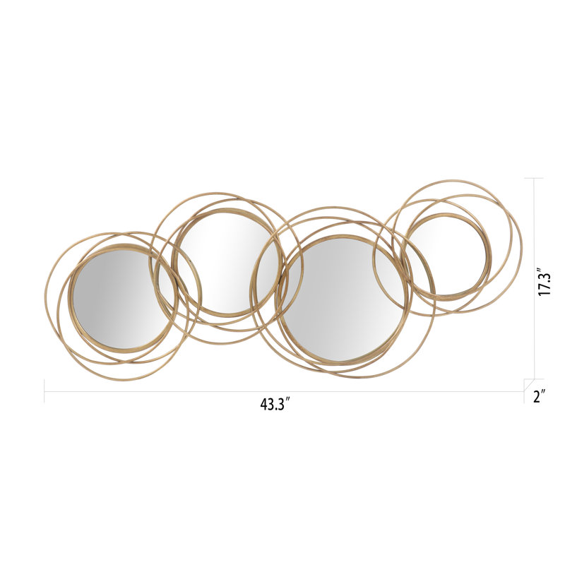 Mercer41 Genean Distressed Mirror Set | Wayfair