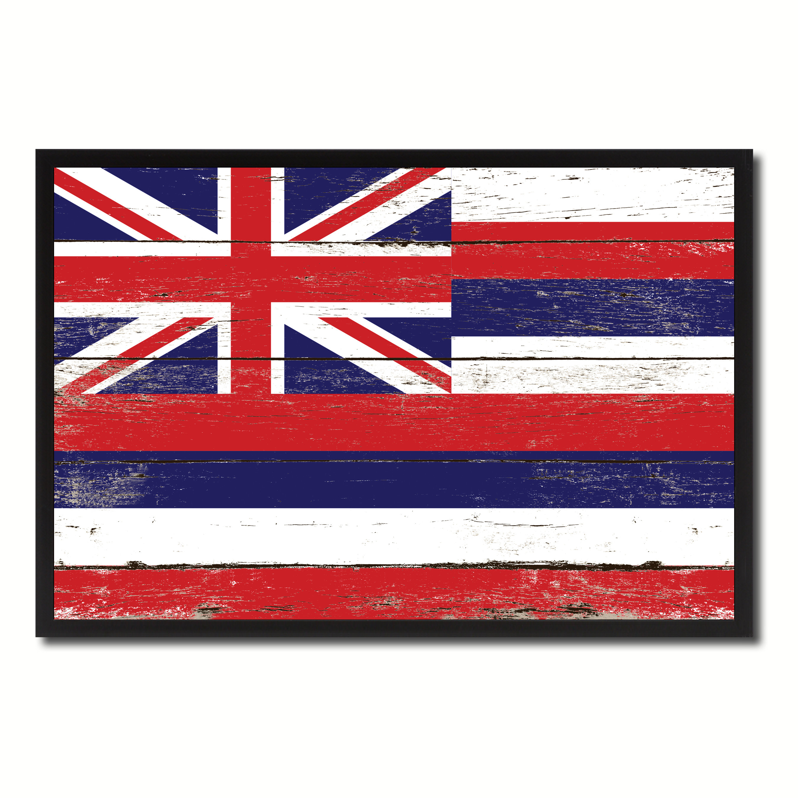 Trinx Hawaii State Flag Canvas Print, 28x37 | Wayfair