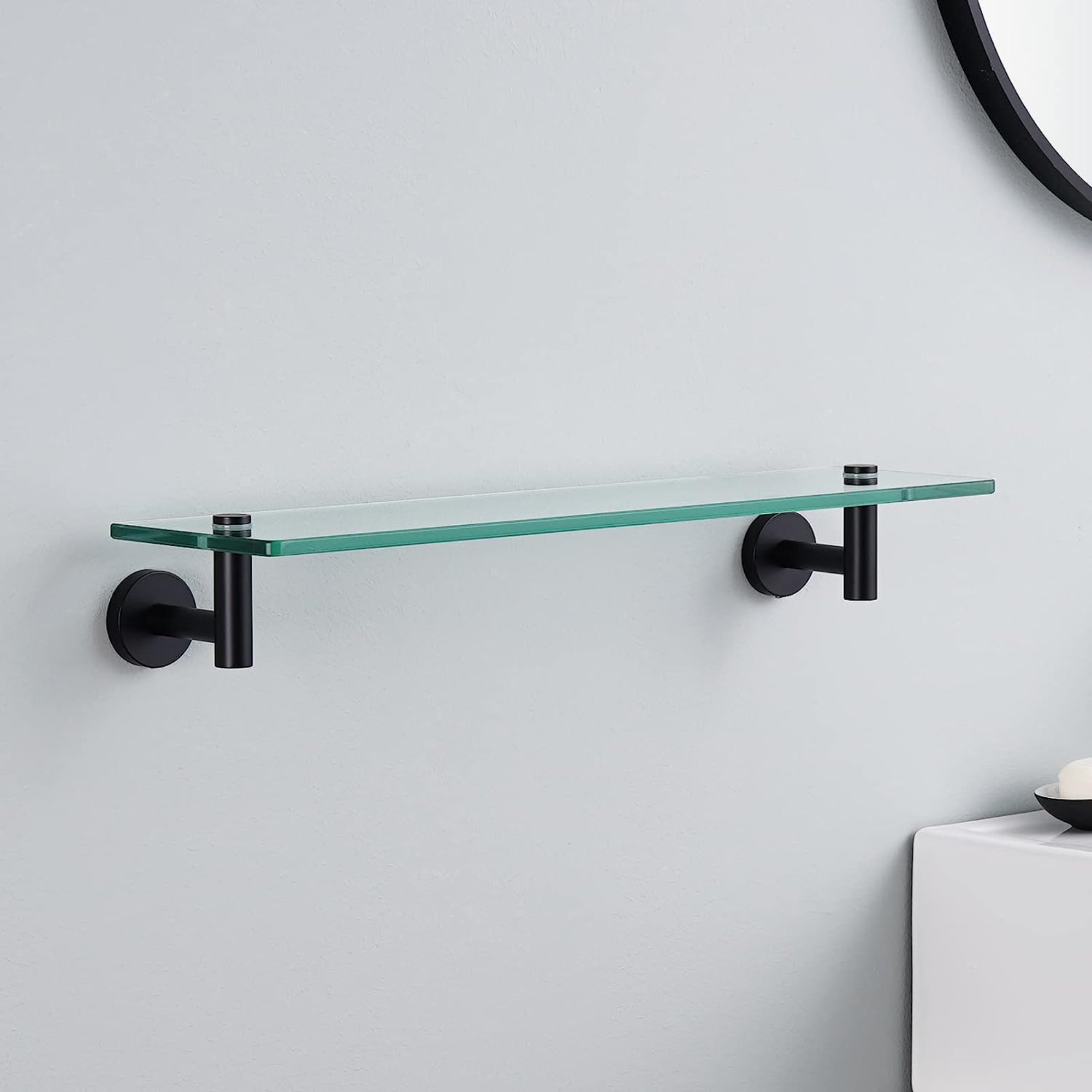 Latitude Run® Zhian Glass Floating Shelf | Wayfair